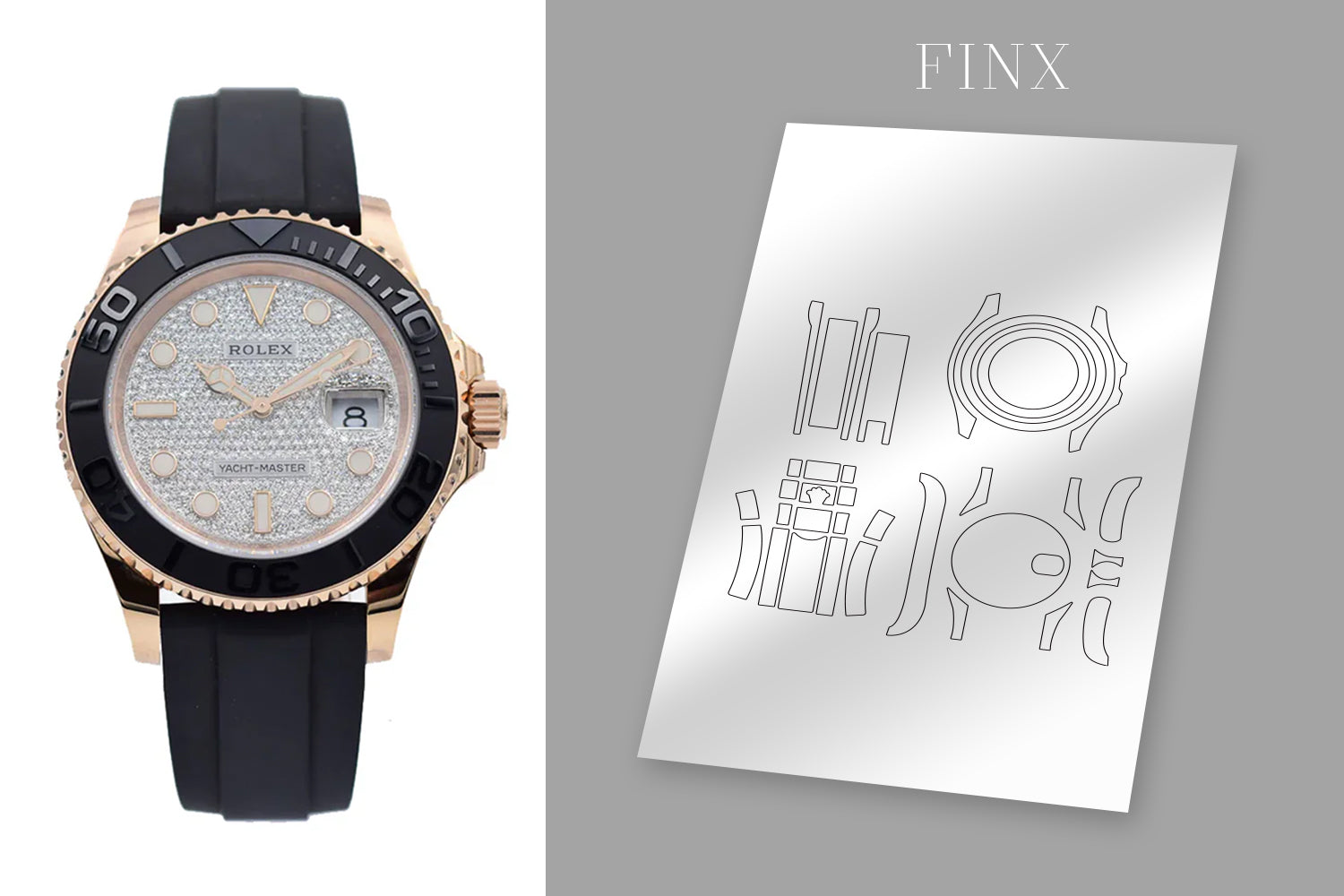 Rolex Yacht Master 116655 (40mm) Protection Kit | Invisible Watch ...
